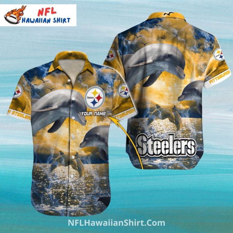 Steelers Twilight Surf And Turf Mickey Mouse Edition Hawaiian Shirt ...